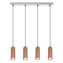 Briloner Leuchten LED Pendelleuchte &raquo;IDA&laquo; GU10 L&auml;nge 76cm, Esszimmer, Esstisch, Wohnzimmer braun Einheitsgr&ouml;&szlig;e