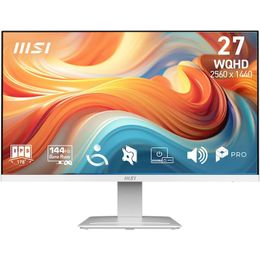MSI LED-Monitor &raquo;PRO MP273QW E14&laquo; 68,6 cm/27 &prime;&prime; 2560 x 1440 px WQHD 1 Reaktionszeit 144 Hz neigbar, Lautsprecher wei&szlig; Neigbar, Lautsprecher 2x 2W, 
