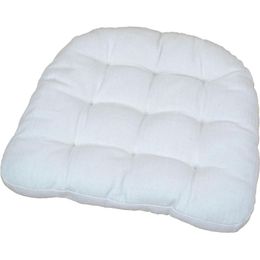HOFMANN LIVING AND MORE Sitzkissen &raquo;Shawn&laquo; mit ca. 4 cm starken Schaumstoffkern beige Obermaterial: 65% Baumwolle, 35% Polyester B/L: 40cm x 50cm, 1 