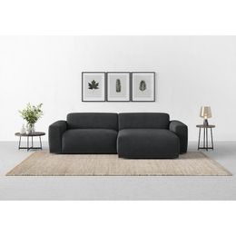 Trendmanufaktur Ecksofa &raquo;Braga, mit hochwertigem Kaltschaum, L-Form, Japandi-Design&laquo; modernes Sofa, Couch mit hohem Sitzkomfort, 255/72/160 cm (B/H/T)