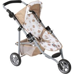 Bayer Chic 2000 CHIC2000 Puppenbuggy &raquo;Jogging-Buggy Lola&laquo; mit klappbarem Verdeck rosa Einheitsgr&ouml;&szlig;e Puppenbuggy