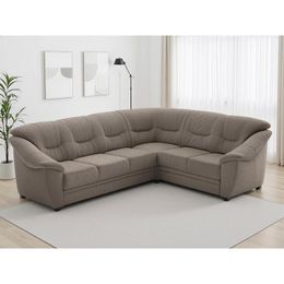 Sit & More sit&more Ecksofa &raquo;Savona L-Form, B. 262 cm, Komfortsitz, Eckcouch mit Stoff- & Lederwahl&laquo; optional Schlaffunktion, Liegefl. 120x195 cm B/H/T: 262cm x 