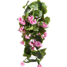 Kunstblume &raquo;Geranienh&auml;ngebusch&laquo; pink Kunststoff &Oslash;/H: 30cm x 60cm, 1 Stk.