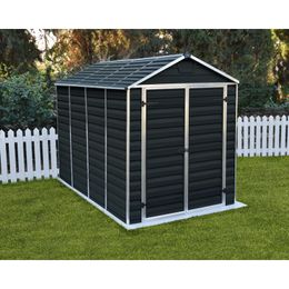 Ger&auml;tehaus &raquo;Skylight&laquo; mit lebenslang widerstandsf&auml;higen Wandpaneelen grau Aluminium, Kunststoff, Polycarbonat (PC) Einheitsgr&ouml;&szlig;e