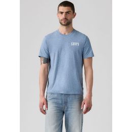 Levi's Levi's Herren T-Shirt &raquo;GRAPHIC CREWNECK TEE&laquo; Melierter Feinstrick, pflegeleichter Materialmix blau S