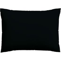 Schlafgut Kissenbezug &raquo;Premium Kissenbezug Knitted Jersey (1 St)&laquo; Ton-in-Ton Rei&szlig;verschluss, Bio-Baumwolle mit Elasthan, Uni, OEKO Tex schwarz Jersey, 