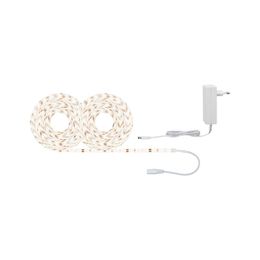 Paulmann LED-Streifen &raquo;SimpLED Stripe Set 10m 22W 230/12V DC Wei&szlig; Metall Kunststoff&laquo; 1 Stk.-flammig wei&szlig; Flammen 1 Stk., Gesamtl&auml;nge 11,8m