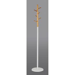 HAKU Garderobenst&auml;nder &raquo;Kleiderst&auml;nder, Standgarderobe&laquo; rund - aus Massivholz Braun - &Oslash;/H 30/173 cm wei&szlig; Massivholz Einheitsgr&ouml;&szlig;e