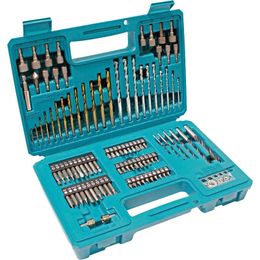 Makita Bohrer- und Bitset &raquo;B-68432&laquo; 102-teilig, inkl. Aufbewahrungskoffer blau Kunststoff