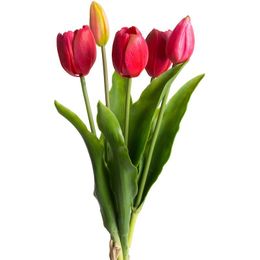 OTTO home Kunstblume &raquo;Tulpenb&uuml;ndel Holland real Touch&laquo; pink Kunststoff &Oslash;/H: 10cm x 35cm, 1 Stk.