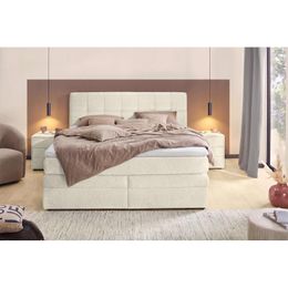 Jockenh&ouml;fer Boxspringbett &raquo;AMY mit Bettkasten, inkl. Taschenfederkernmatratze H&auml;rtegrad H3-H4&laquo; mit 6 cm Kaltschaum-Topper, Chenille-Bezug, 180x200 und 200x200 cm 