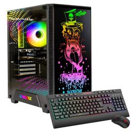 GAMEMAX Gaming-PC &raquo;Rockstar 7640 Intel Core i7 14700F RTX 5070Ti 32GB DDR4 1TB SSD&laquo; Windows 11 schwarz Wi-Fi 5, Gigabit Ethernet, 750W 80+ Bronze 