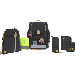L&auml;ssig L&auml;ssig Damen L&Auml;SSIG Schulranzen &raquo;Unique, Boxy, Black&laquo; Reflektoren PETA-approved vegan; aus recycelten PET-Flaschen schwarz B/H/T: 30cm x 41,5cm x 25cm
