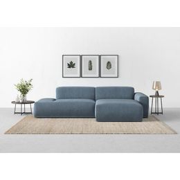 Trendmanufaktur Ecksofa &raquo;Braga, mit hochwertigem Kaltschaum, L-Form, Japandi-Design&laquo; modernes Sofa, Couch mit hohem Sitzkomfort, 275/72/160 cm (B/H/T)