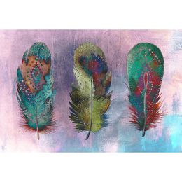 ARCHITECTS PAPER Fototapete &raquo;Atelier 47 Motley Feather 1&laquo; mehrfarbig glatt Vlies, Wand, Schr&auml;ge, Decke bunt Vlies B/L: 4m x 2,7m