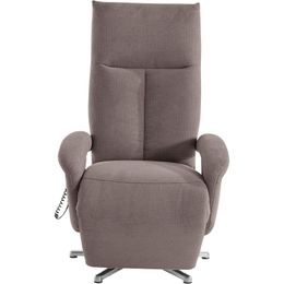 Sit & More sit&more TV-Sessel &raquo;Tycoon mit Kopfteilverstellung und 360&deg; Drehfunktion&laquo; wahlweise manuell oder elektrischer Funktion, auch mit Akku (kabellos) grau 