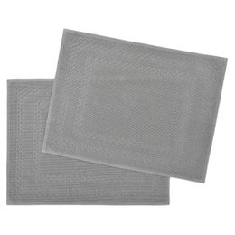 OTTO home Badematte &raquo;Regona, 2 tlg. Hotelmatten-Set, 50x70 cm&laquo; H&ouml;he 5 mm rutschhemmend beschichtet schnell trocknend 2-teiliges Set, einfarbig, 