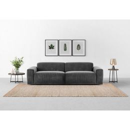 Trendmanufaktur Big-Sofa &raquo;Braga Japandi-Design, mit hochwertigem Kaltschaum, Megasofa, in Cord&laquo; modernes Big-Sofa, Couch mit hohem Sitzkomfort, 254/72