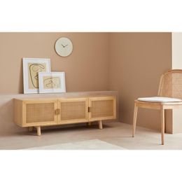 LeGer Home by Lena Gercke Lowboard &raquo;Lina&laquo; TOPSELLER! Sideboard, aus MDF Holz, Melaminoberfl&auml;che, Rattangeflecht, Breite 140 cm beige B/H/T: 140cm x 