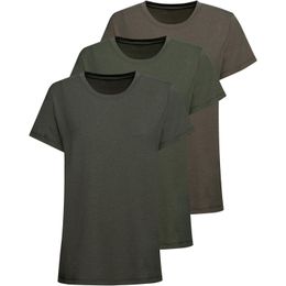 Parforce Essential Damen 3er-Pack T-Shirts Oliv (Gr&ouml;&szlig;e: XXL)