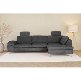 Die PlanBar Ecksofa &raquo;Ottomane MP-IN14007 L-Form, Breite 306 cm&laquo; wahlweise mit Schlaffunktion und verstellbaren Kopfst&uuml;tzen 100% Polyester B/H/T: 306cm