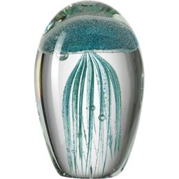 Leonardo Dekofigur &raquo;Qualle OCEANO&laquo; blau Glas B/H/T: 7cm x 10,4cm x 7cm