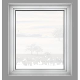 Gardinia Fensterfolie &raquo;Statische Deko-Folie X-Mas B&auml;ume halbtransparent 20 x 150 cm&laquo; 1 Stk. halbtransparent statisch haftend halbtransparent wei&szlig; 