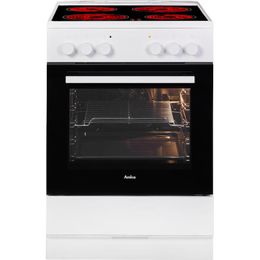 Amica Elektro-Standherd &raquo;SHC 913 011 W&laquo; mit Teleskopauszug nachr&uuml;stbar Steam Clean Komfortables Kochen und Backen mit &uuml;bersichtlicher Handhabung wei&szlig; 