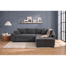 Jockenh&ouml;fer Ecksofa &raquo;Amalfi, L-Form, B: 270 cm, Liegefl. 146x224 cm, Dauerschlafsofa&laquo; Tonnentaschen-Federkern, Topper, Bettkasten & Kissen Korpus: 100% Polyester;