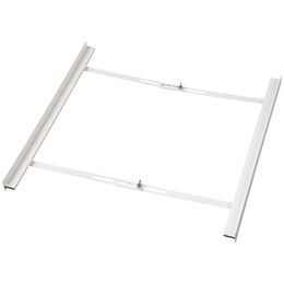 Xavax Zwischenbaurahmen &raquo;(offene Front) f&uuml;r Waschmaschine & Trockner, 55-66cm&laquo; Mit Sicherungs-Zurrgurt Metall Sicherungs-Zurrgurt f&uuml;r optimale Sicherung/