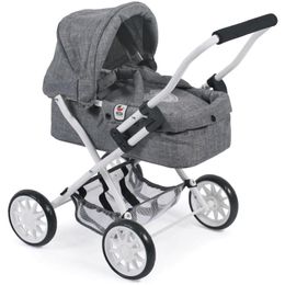 Bayer Chic 2000 CHIC2000 Puppenwagen &raquo;Smarty, Mini-Kuschelwagen&laquo; mit herausnehmbarer Tragetasche grau Einheitsgr&ouml;&szlig;e Puppenwagen