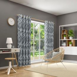 Neutex for you! Vorhang &raquo;Arosa Eco&laquo; &Ouml;sen 1 Stk. tlg. grau Baumwolle, Polyester 245cm, &Ouml;sen, 146cm
