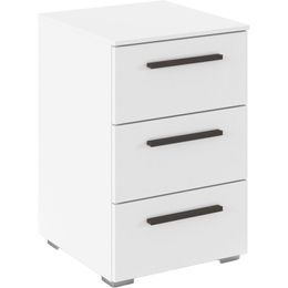 Rauch Nachtkommode &raquo;Nachttisch Nachtkonsole MONTCLAR Frontauswahl Dekor/Hochglanz/Glas&laquo; Breite 40 cm / H&ouml;he 61 cm, inkl. Soft-Close-Funktion, mit 3 