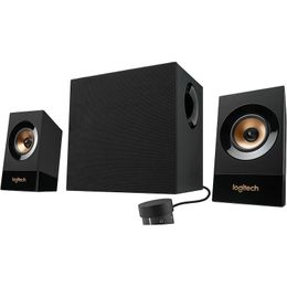 Logitech Lautsprecher &raquo;980-001054&laquo; 2.1 ( Bassregelung Lautst&auml;rkeregelung 60 W) schwarz