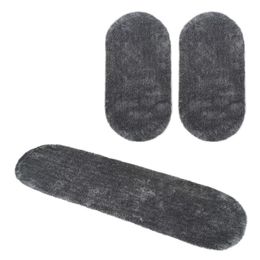 Bruno Banani Hochflor-Bettumrandung &raquo;Dana Teppich, Kundenliebling&laquo; H&ouml;he 30 mm 3 tlg. unifarben, Mikrofaser, pflegeleicht, Bettvorleger, Schlafzimmer grau 