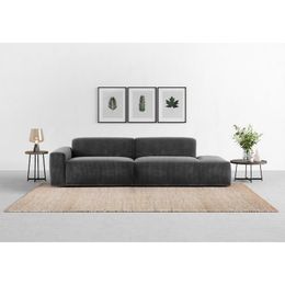 Trendmanufaktur Big-Sofa &raquo;Braga, mit hochwertigem Kaltschaum, Megasofa, Japandi-Design&laquo; modernes Big-Sofa, Couch mit hohem Sitzkomfort, 277/72/107 cm 