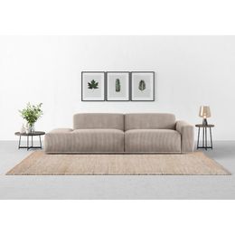 Trendmanufaktur Big-Sofa &raquo;Braga, mit hochwertigem Kaltschaum, Megasofa, Japandi-Design&laquo; modernes Big-Sofa, Couch mit hohem Sitzkomfort, 277/72/107 cm 