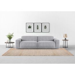 Trendmanufaktur Big-Sofa &raquo;Braga Japandi-Design, mit hochwertigem Kaltschaum, Megasofa, in Cord&laquo; modernes Big-Sofa, Couch mit hohem Sitzkomfort, 254/72
