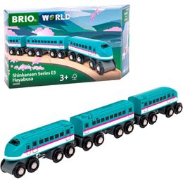 Brio Spielzeug-Eisenbahn &raquo;Brio WORLD, Trains of the World Shinkansen Series E5 Hayabusa Zug&laquo; bunt Einheitsgr&ouml;&szlig;e Spielzeug-Eisenbahn