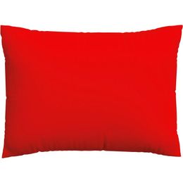 Schlafgut Kissenbezug &raquo;Premium Kissenbezug Knitted Jersey (1 St)&laquo; Ton-in-Ton Rei&szlig;verschluss, Bio-Baumwolle mit Elasthan, Uni, OEKO Tex rot Jersey, Obermaterial: