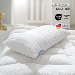 Kopfkissen &raquo;Kissen Schlaraffia IVORY&laquo; 1 Stk. tlg. wei&szlig; Bezug: 100% Baumwolle. F&uuml;llung: 100% Polyester B/H/L: 80cm x 80cm, Baumwoll Bezug, 1 Stk.