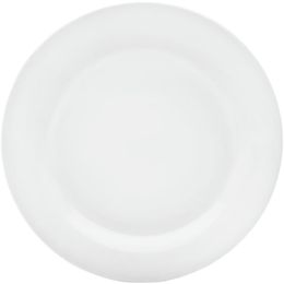 Van Well Speiseteller &raquo;Teller Set, Trend&laquo; sp&uuml;lmaschinenfest und mikrowellengeeignet, Porzellan, &Oslash; 24 cm wei&szlig; Porzellan 27cm