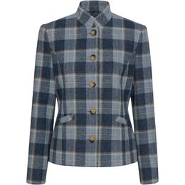 Highmoor Stehkragenjacke Blau/Beige (Gr&ouml;&szlig;e: 46)