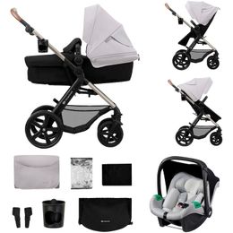 Kinderkraft Kombi-Kinderwagen &raquo;MOOV 2 3IN1&laquo; 27 kg mit EVA-R&auml;dern beige Einheitsgr&ouml;&szlig;e Kombi-Kinderwagen