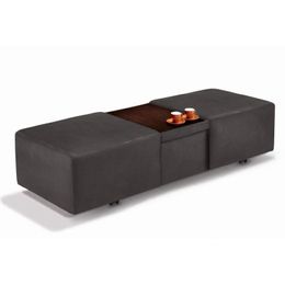 W.Schillig Hocker &raquo;taboo&laquo; ausziehbar, inklusive Zwischenablage braun Flachgewebe S22 (100% Polyester);Stoff S37 (100% Polyester): Luxus-Microfaser in 