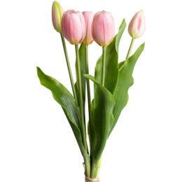 OTTO home Kunstblume &raquo;Tulpenb&uuml;ndel Holland real Touch&laquo; rosa Kunststoff &Oslash;/H: 10cm x 35cm, 1 Stk.