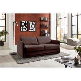 ATLANTIC HOME COLLECTION Schlafsofa &raquo;Limone, Dauerschl&auml;fer,B: 178cm, Liegefl&auml;che: 140 x 200cm,inkl Matratze&laquo; f&uuml;r Dauerschl&auml;fer geeignet inklusive 
