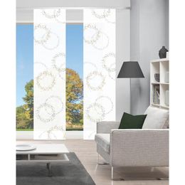 Vision S Schiebegardine &raquo;AINUR 2er SET&laquo; Paneelwagen 2 Stk. tlg. Schiebevorhang Digidruck 2er Set AINUR gr&uuml;n Polyester 260cm, Paneelwagen, 60cm