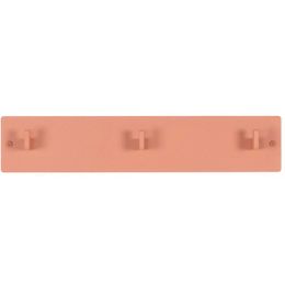 SPINDER DESIGN Garderobenhaken Metall, Zeitloses Design, 3 Haken, Breite 50 cm rosa Metall B/H/T: 50cm x 10cm x 7cm