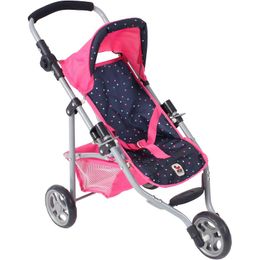 Bayer Chic 2000 CHIC2000 Puppenbuggy &raquo;Jogging-Buggy Lola&laquo; mit klappbarem Verdeck blau Einheitsgr&ouml;&szlig;e Puppenbuggy
